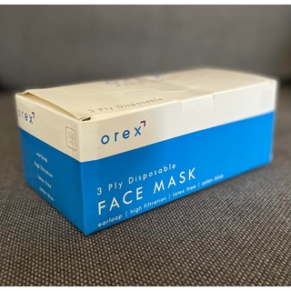 OREX 3 Ply Disposable Face Mask - 1 box (50pcs) | Shopee Philippines