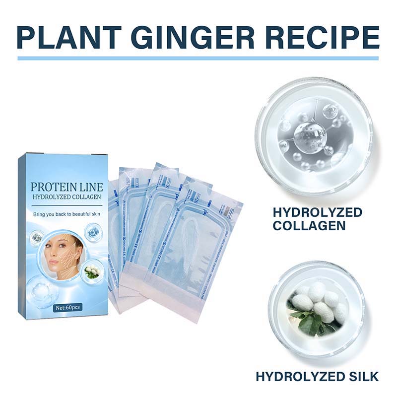 60 Lines Hydrolyzed Collagen Protein Thread Faces Lifting Anti-Wrinkle ...