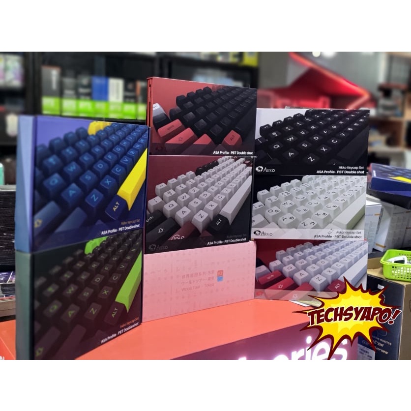 AKKO KEYCAP SET ASA PROFILE - PBT DOUBLE SHOT (Keycaps ONLY) presyo ₱1,690