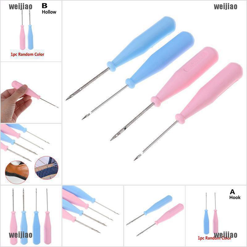 WEIJIAO Steel Stitcher Sewing Awl Shoes Hole Hook DIY Leather Tool Shoe ...