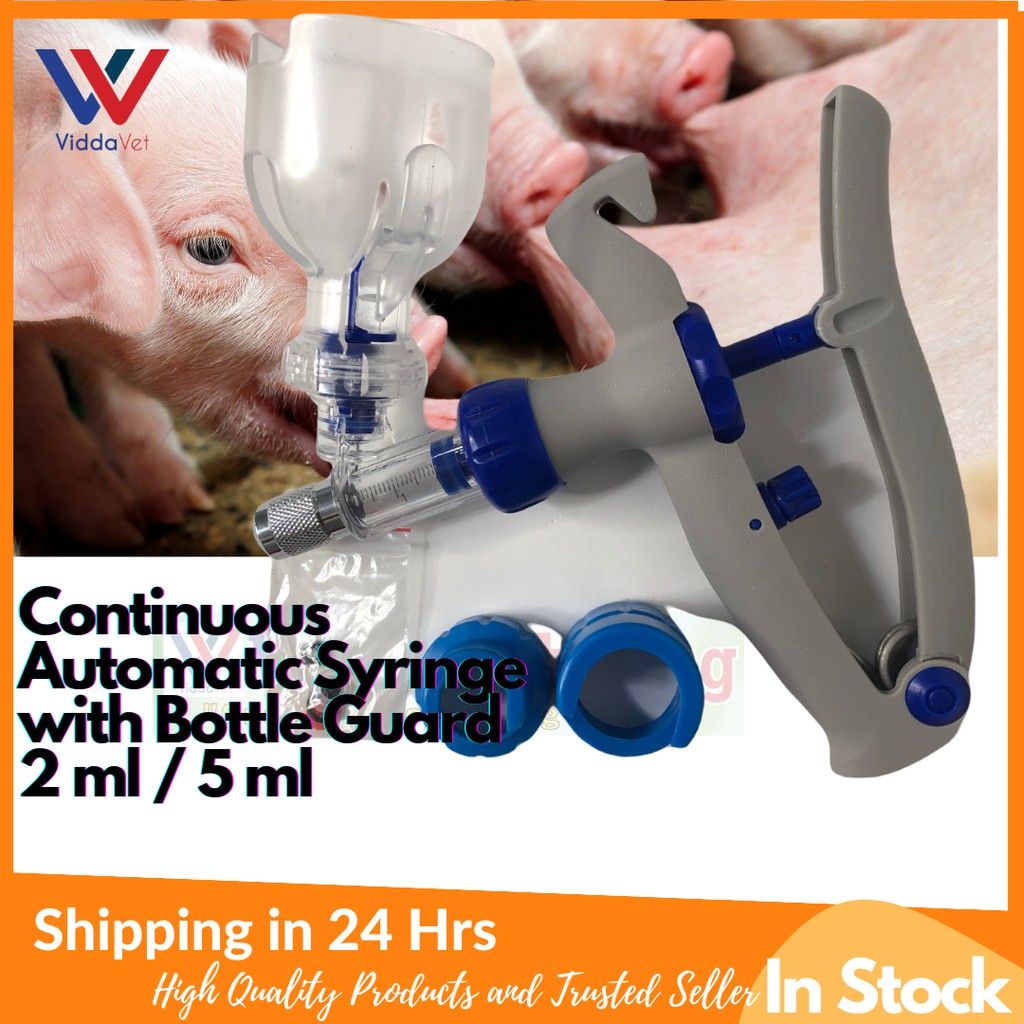 Syringe Automatic Continuous with Bottle Guard 2ml 5 ml Fiberglass ...