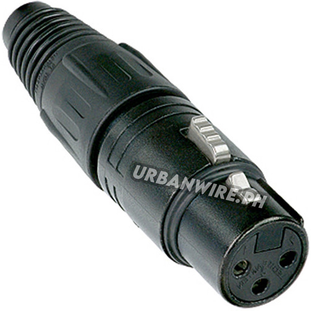 Neutrik 3 Pin Female XLR Connector-BLACK Heavy Duty | Shopee Philippines