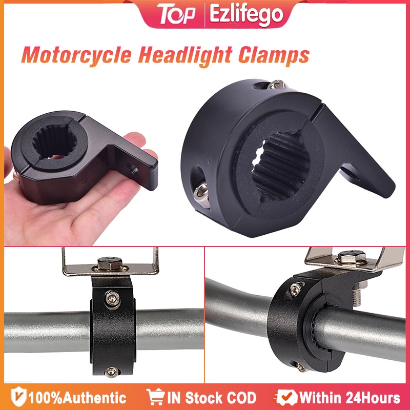 Motorcycle LED Headlight Clamps Brackets Tube Clamp Kit For Motorcycle ...