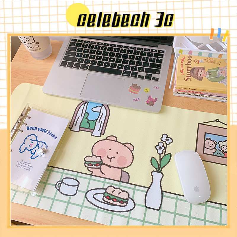 Mouse Pad Cartoon Hand-painted Little Girl Oversized Waterproof Seaming ...