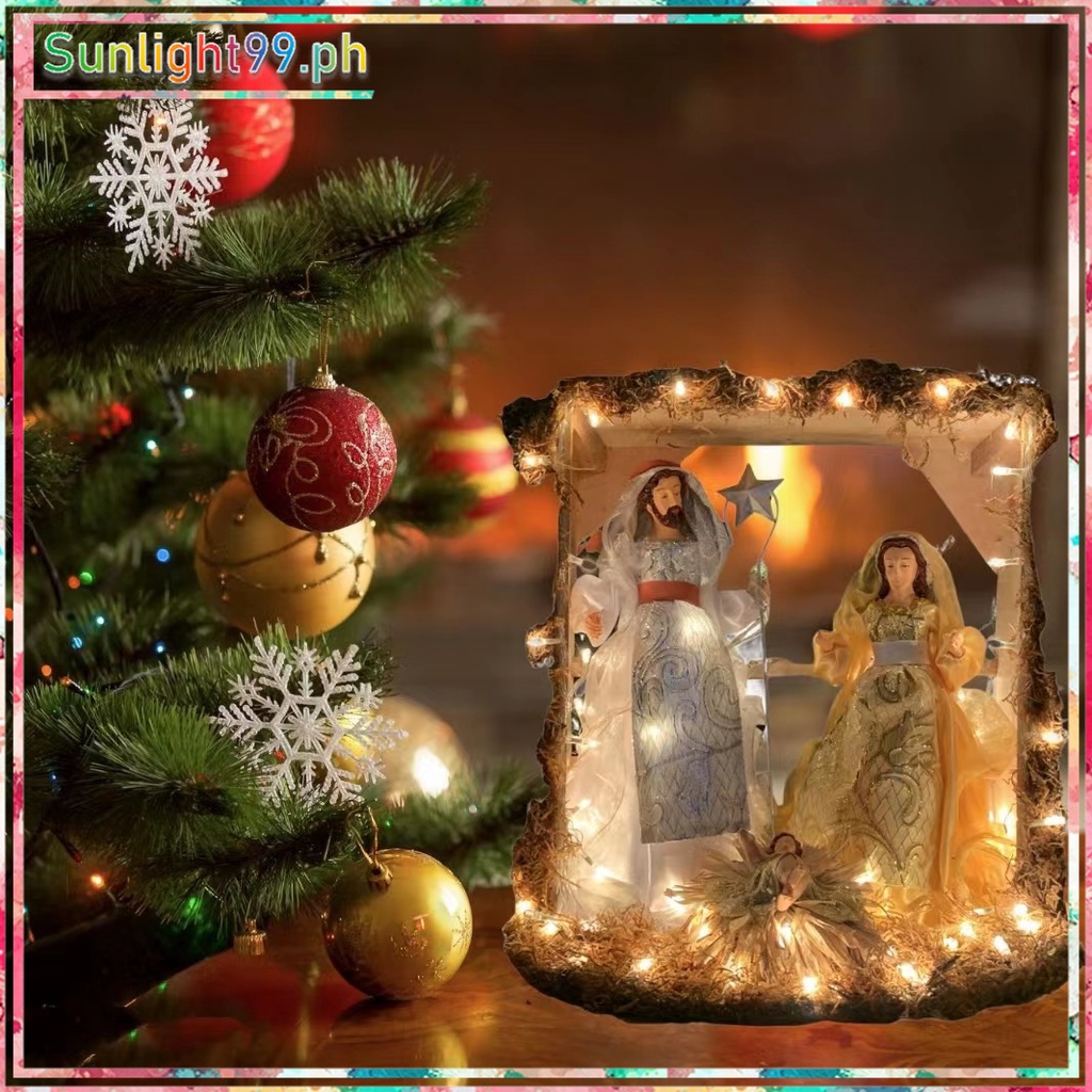 Christmas belen set,house with lights,christmas decorations belen ...