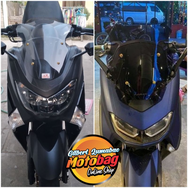 NMAX WINDSHIELD FOR V1 & V2 3MM THICKNESS W/ FREE STICKERS (QUALITY ...