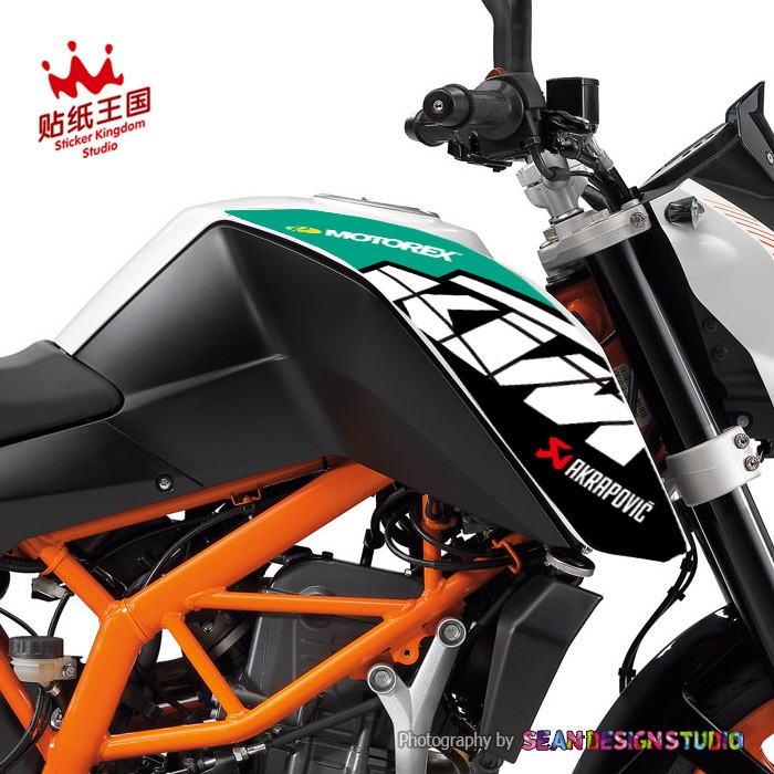 KTM Duke 200 Decals Black 2017 2018 2019 Graphics Kit For Motorcycle ...