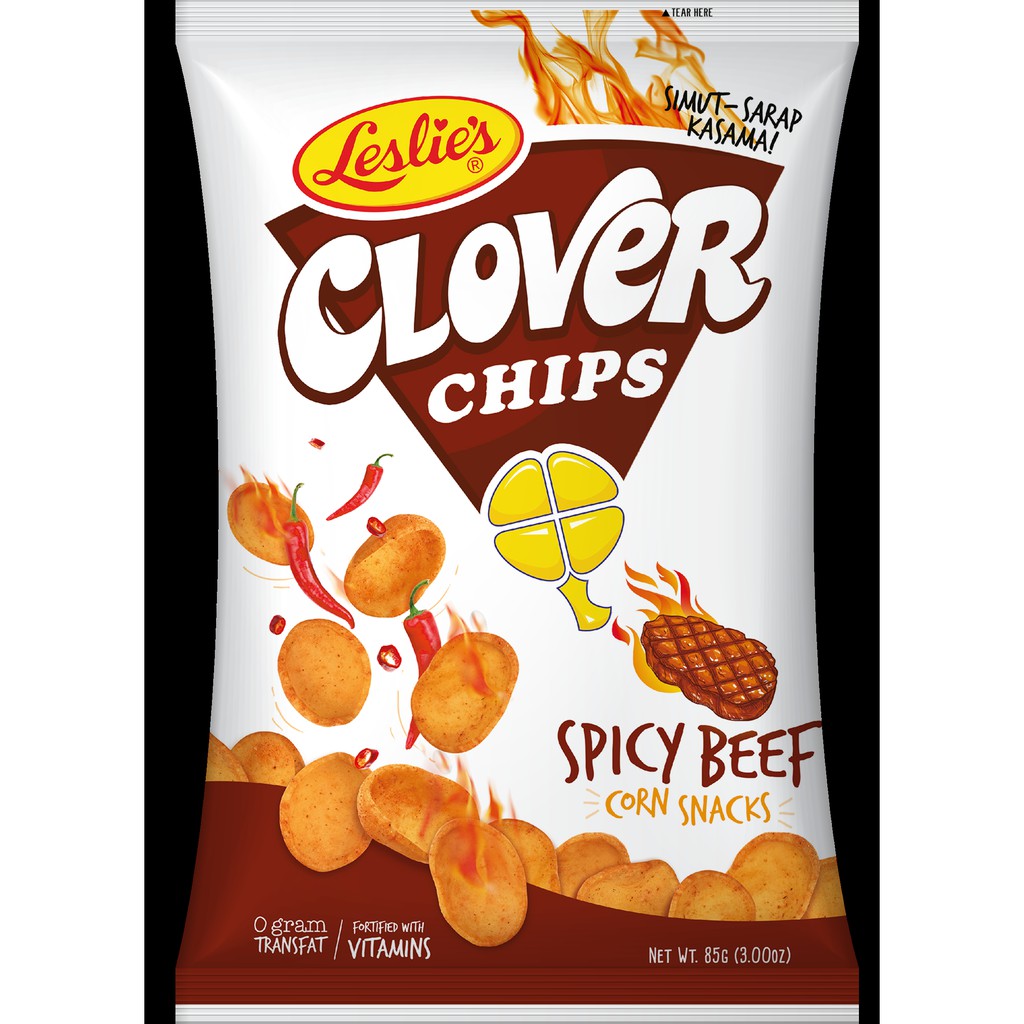 Clover Chips Spicy Beef 85g | Shopee Philippines
