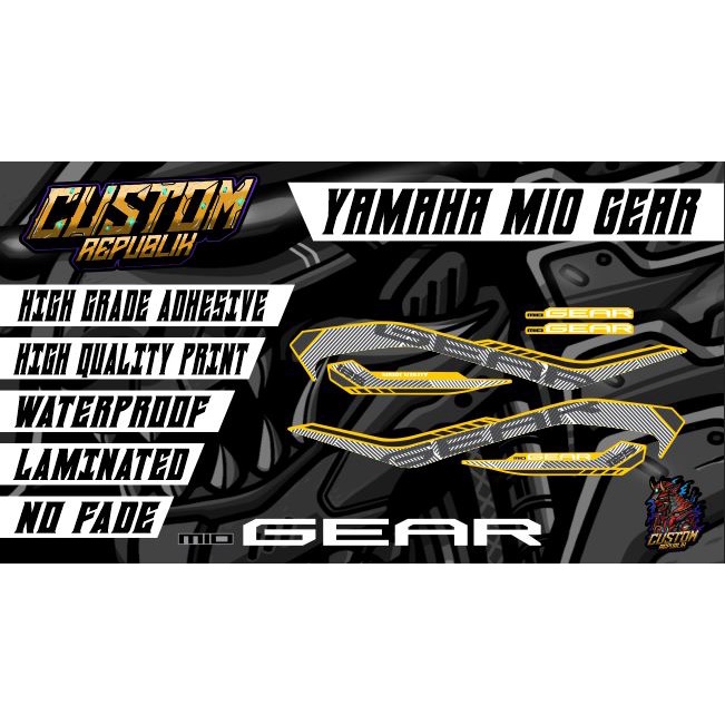 Yamaha Mio Gear Stock Decals Set | Shopee Philippines