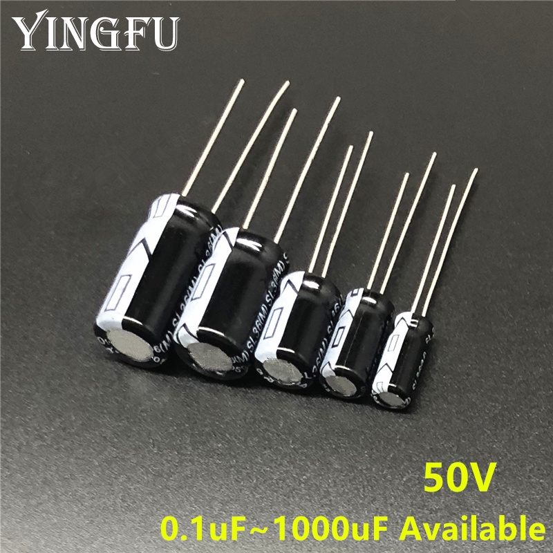 50V 0.1uF~1000uF 1uF 2.2uF 3,3uF 4.7uF 10uF 22uF 33uF 47uF 100uF 220uF 330uF 470uF 560uF 680uF ...