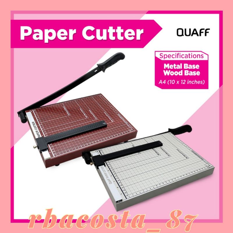 QUAFF PAPER CUTTER A4 SIZE(WOOD/METAL) | Shopee Philippines