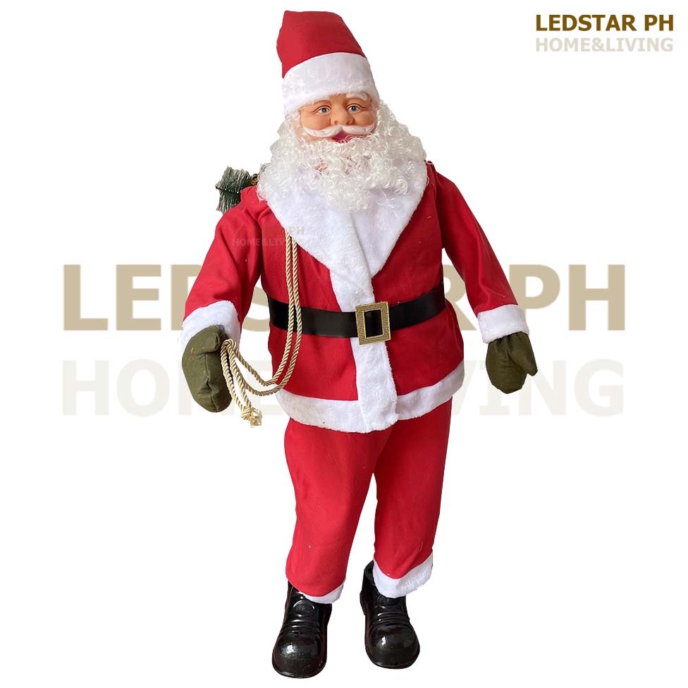 Life Size Singing And Dancing Santa Claus Sound Sensor Christmas ...