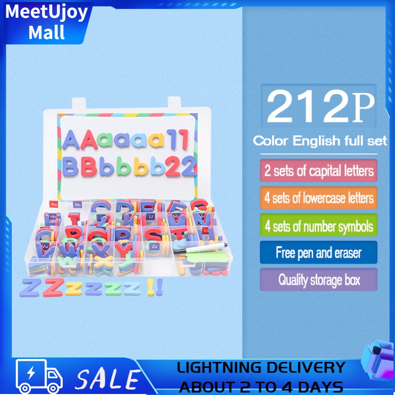 Magnetic Alphabet with case foam magnetic soft Kid Magnetic Alphabet ...