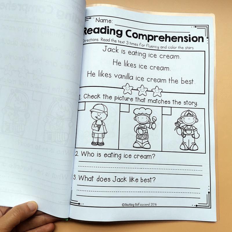 Kindergarten Reading Comprehension Kids English Work Book | Shopee ...