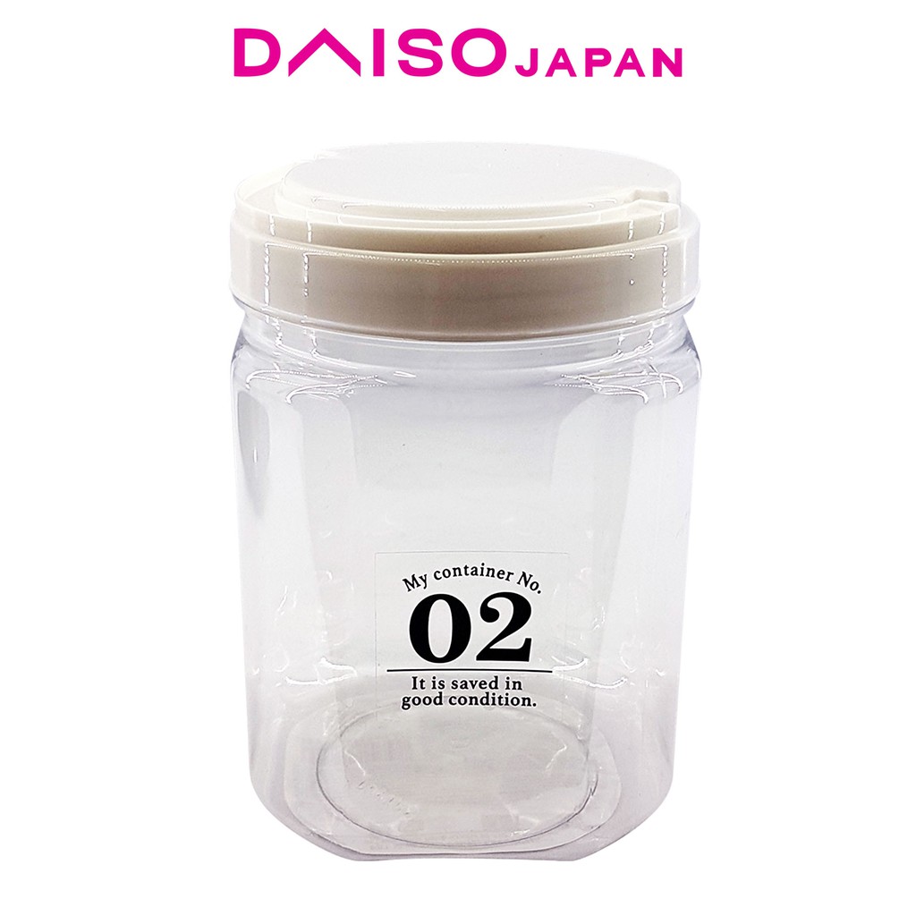 Daiso Storage Jar No. 2 with Handle 1.5L | Shopee Philippines