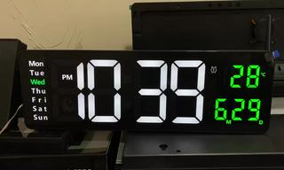 (6626) COUNTDOWN & TIMER Alarm Digital Wall Clock w/ Remote Control ...