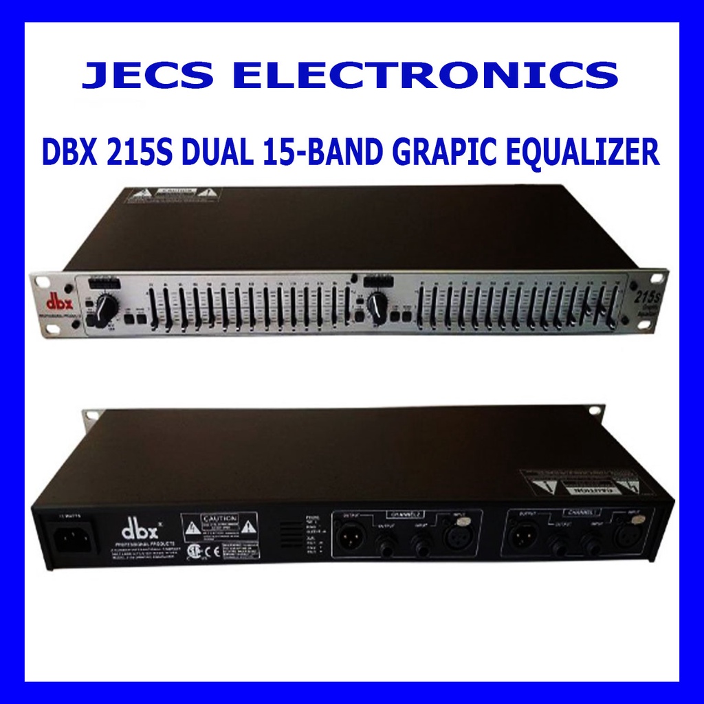 DBX 215s DUAL 15-BAND GRAPHIC EQUALIZER | Shopee Philippines