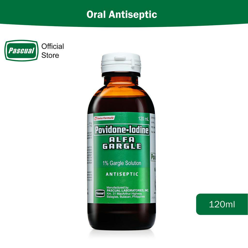 Alfa Gargle 1% Povidone Iodine Oral Antiseptic 120ml | Shopee Philippines