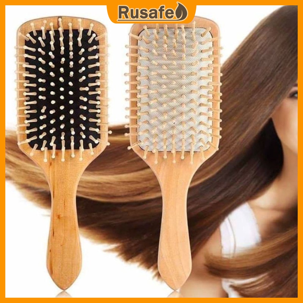 Wooden Comb Square Wooden Comb Finishing Hair Head Care Beauty Hair ...