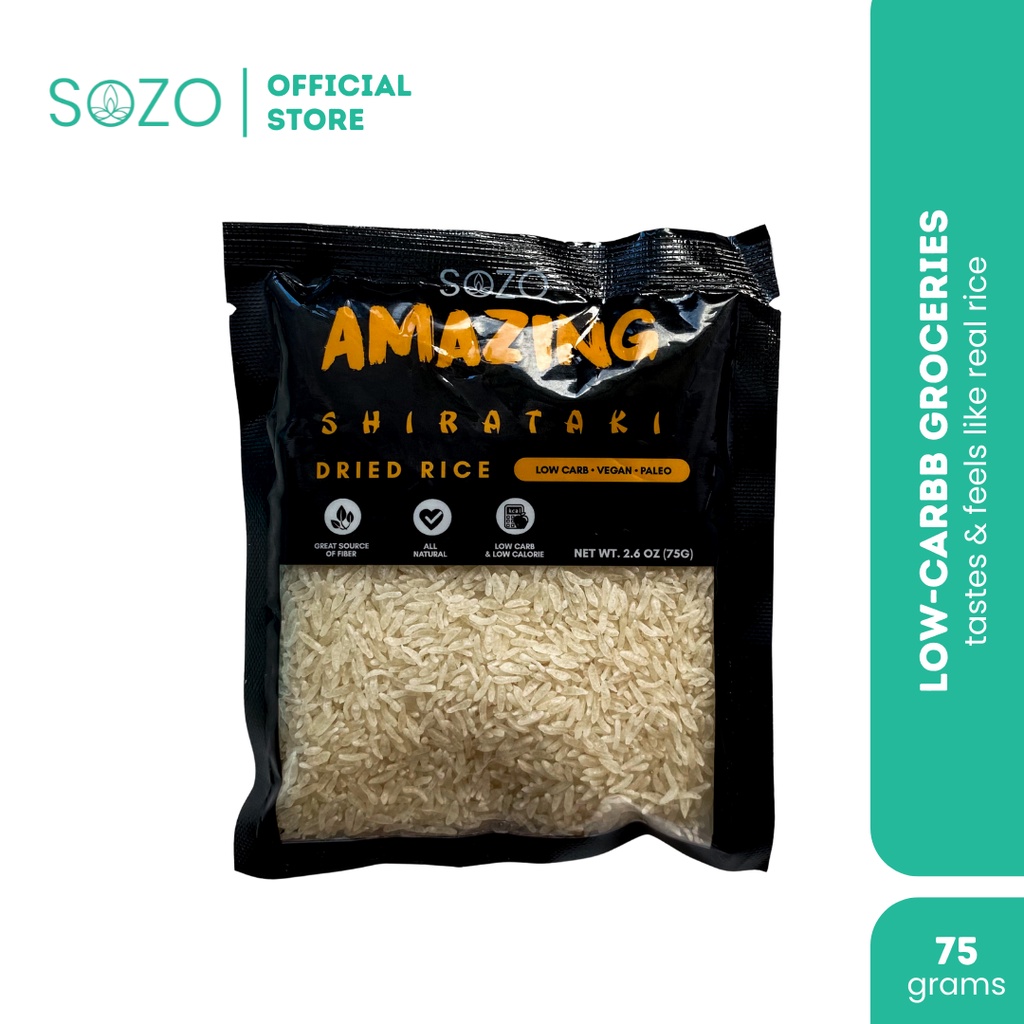 SOZO PH Amazing Shirataki Dried Shirataki Rice 75g | Shopee Philippines