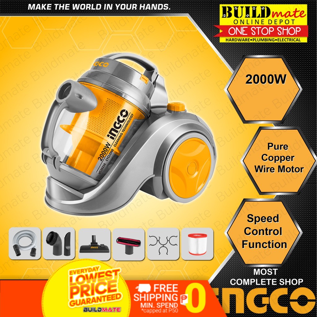 INGCO Original Vacuum Cleaner 2000W Pure Copper Motor VC20258 ...
