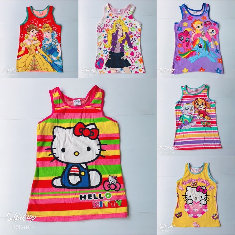 Kids Sando Cartoon Girls Cotton Tanks Top Marvel Style 1-8 Years 8 ...