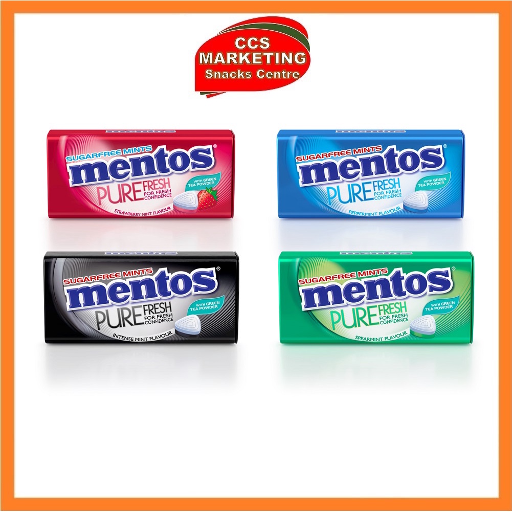 CCS Mentos Pure Fresh Sugarfree Mints ( 35g x 9pcs ) | Shopee Philippines