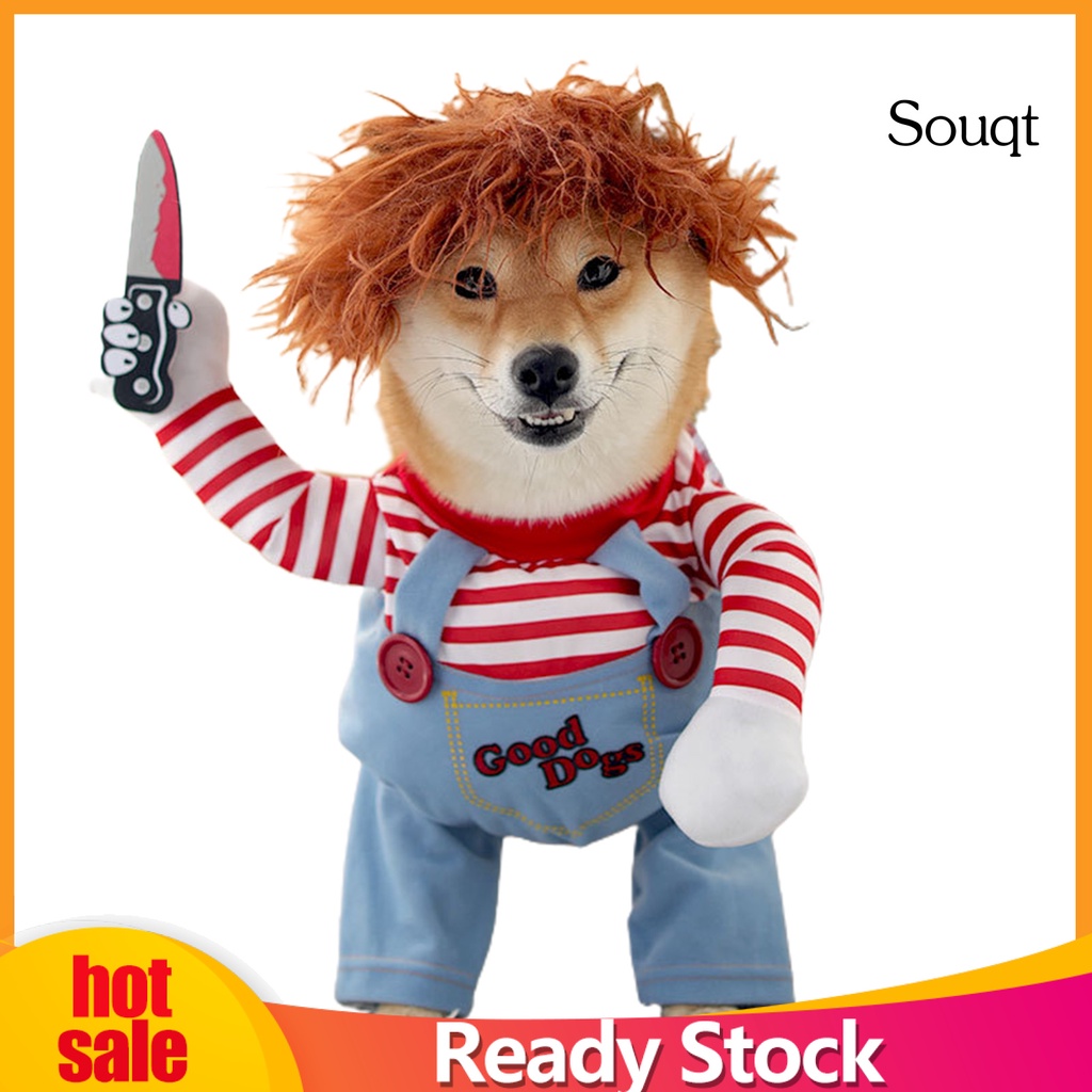 Souqt 1 Set Eye-catching Pets Cosplay Costume Comfortable Polyester ...