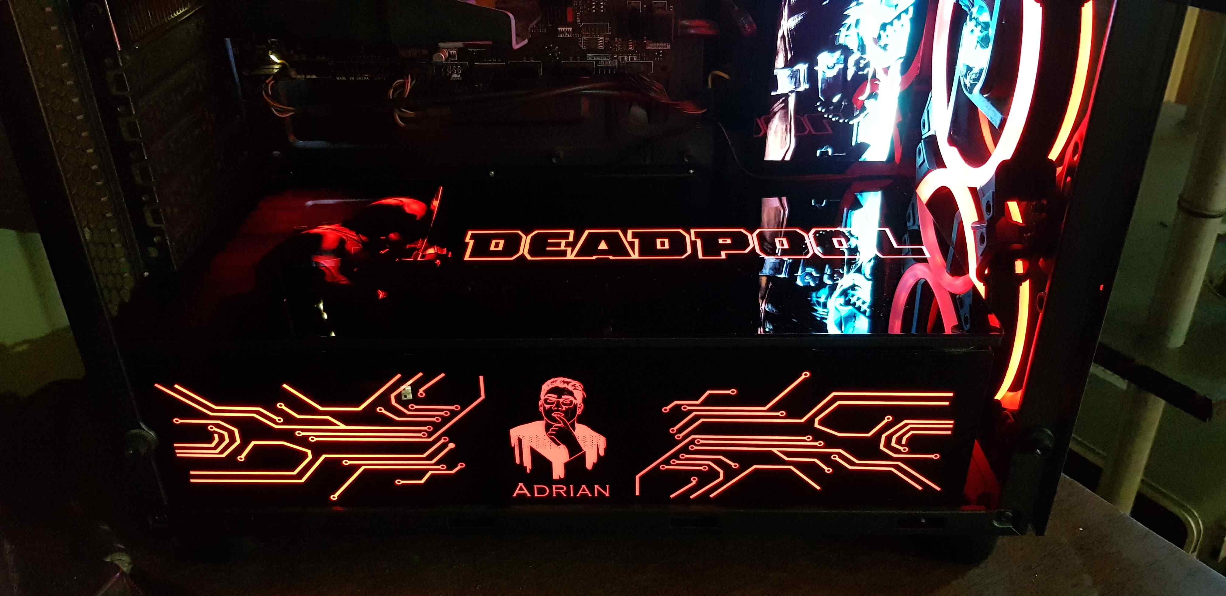 customized RGB pc case panel psu shroud gpu backplate 12v 4pin 5v 3pin ...