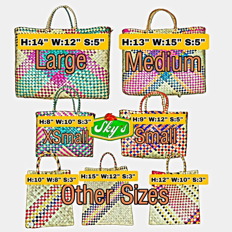 NATIVE BAYONG BAG MODERN S M L (NATIVE) | Shopee Philippines