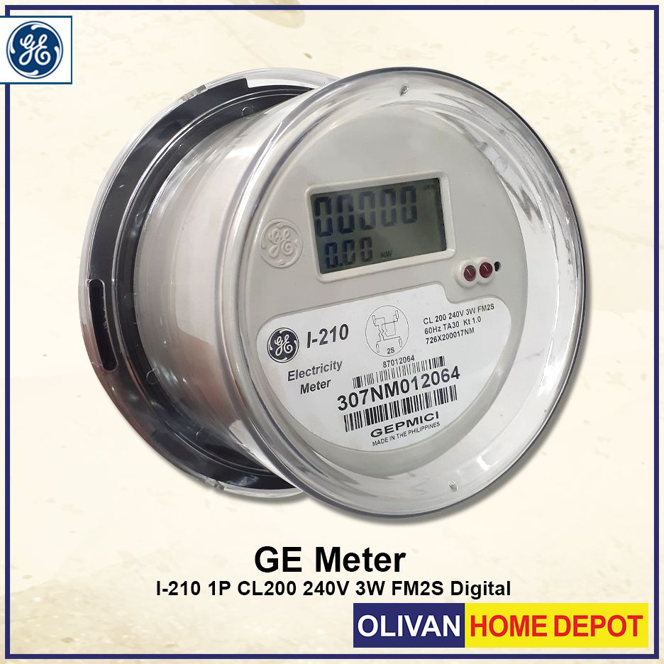 GE I-210 kWh Meter Digital 1 Phase 3 Wire 240V FM2S CL200 | Shopee ...
