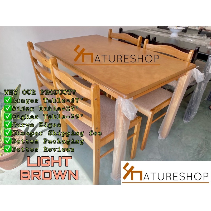 4 Seater Dining Table Set | Shopee Philippines