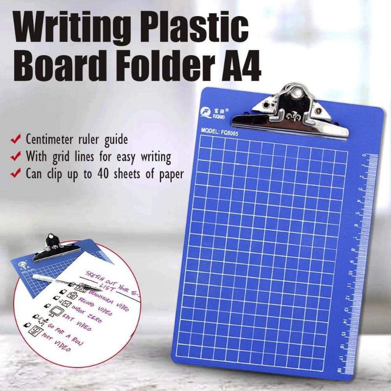 Writing Plastic Board Folder A4(Cuyi Cindy) | Shopee Philippines