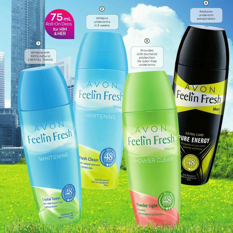 AVON Feelin Fresh Anti-Perspirant Deodorant 75ML | Shopee Philippines