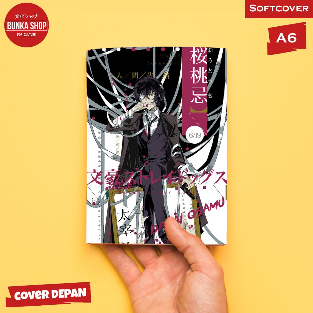Pocket Note Anime Bungou Stray Dogs Dazai Osamu D Softcover A6 Notebook ...