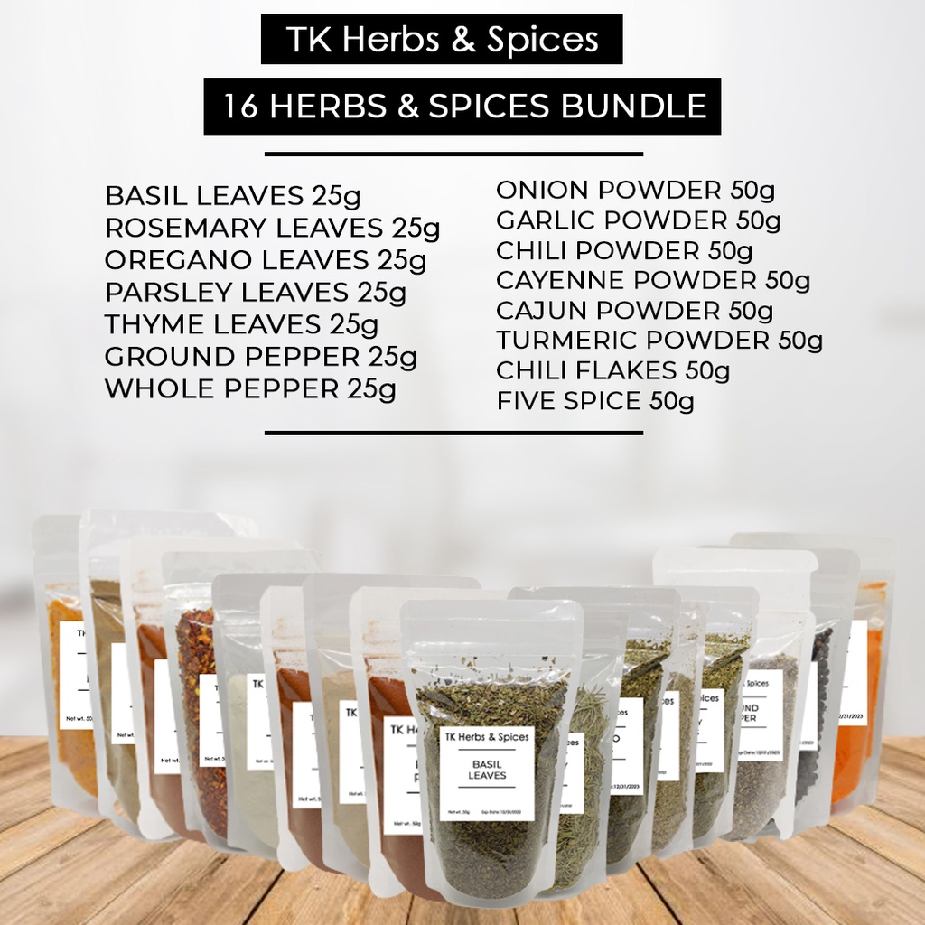 16 Pieces Herbs and Spices Bundle | Shopee Philippines
