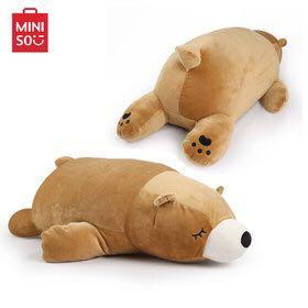 Miniso Large Brown Bear Plush Toy 85cm Teddy Bear Lifesized - Stuffed ...