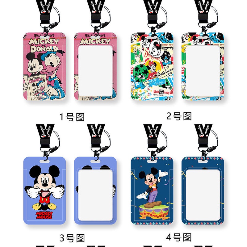 Cartoon Mickey Mouse ID card holder student card Children's card subway ...