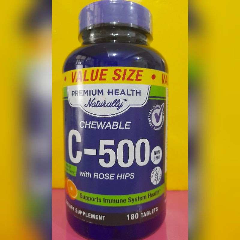 Sodium Ascorbate Alkaline Non-Acidic Vitamin C 500mg 180 Chewable ...