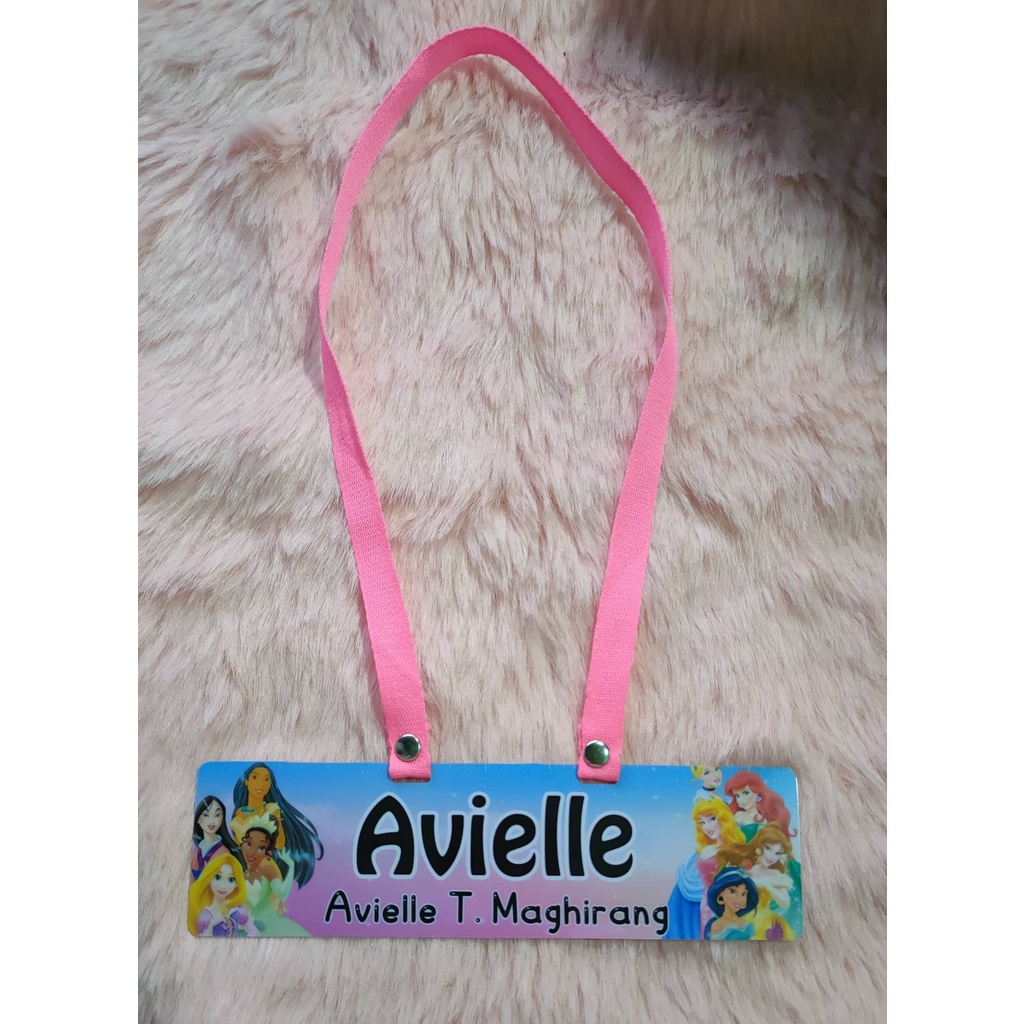 AVL's Customized PVC Name tag with Lace for kids (front print only ...