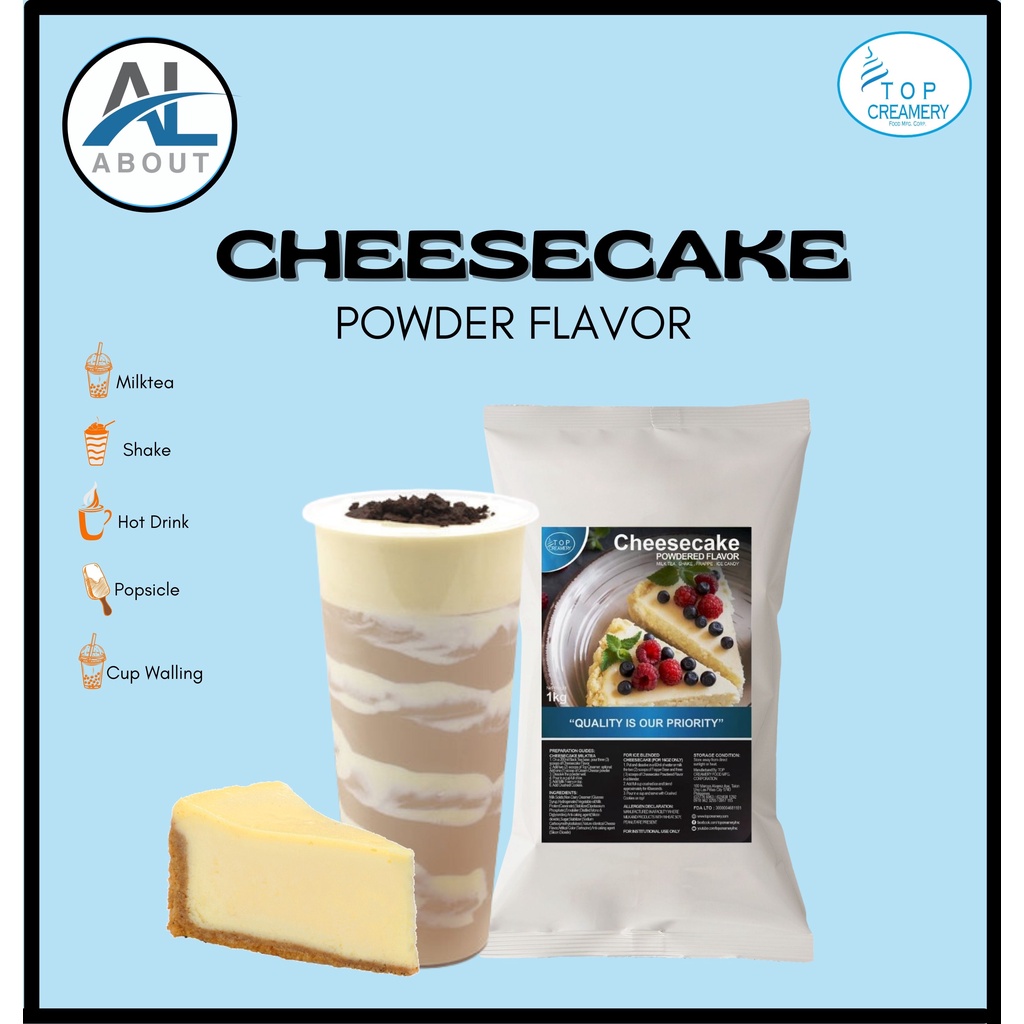 TOP CREAMERY CHEESECAKE SUPREME POWDER 1kg | Shopee Philippines