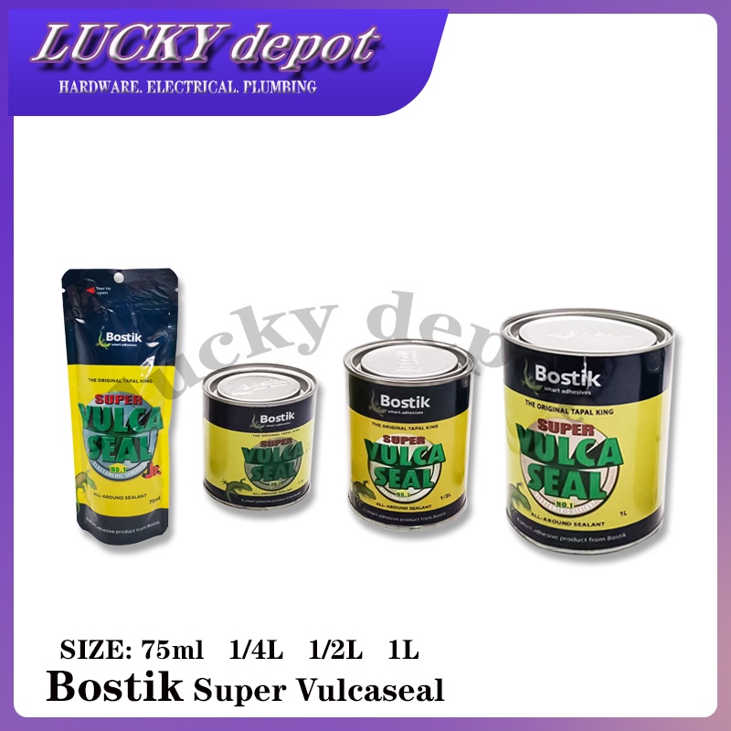 ORIGINAL SUPER VULCASEAL 1/4L / 1/2L / 1L ( BOSTIK ) | Shopee Philippines