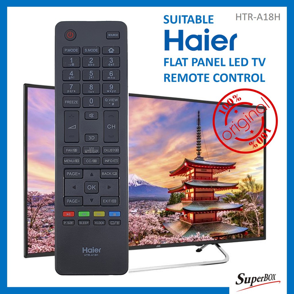 **Original** Haier Flat Panel LED TV Remote Control HTR-A18H | Shopee ...