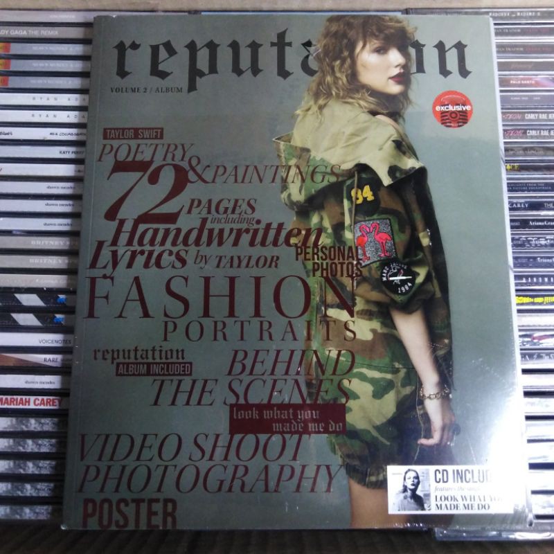TAYLOR SWIFT REPUTATION RARE MAGAZINE + CD TARGET EXCLUSIVE NEW VOLUME ...