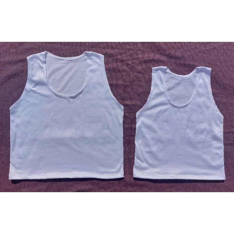 Plain white cotton sando for girl and boy. 3pcs for 110 pesos. School ...