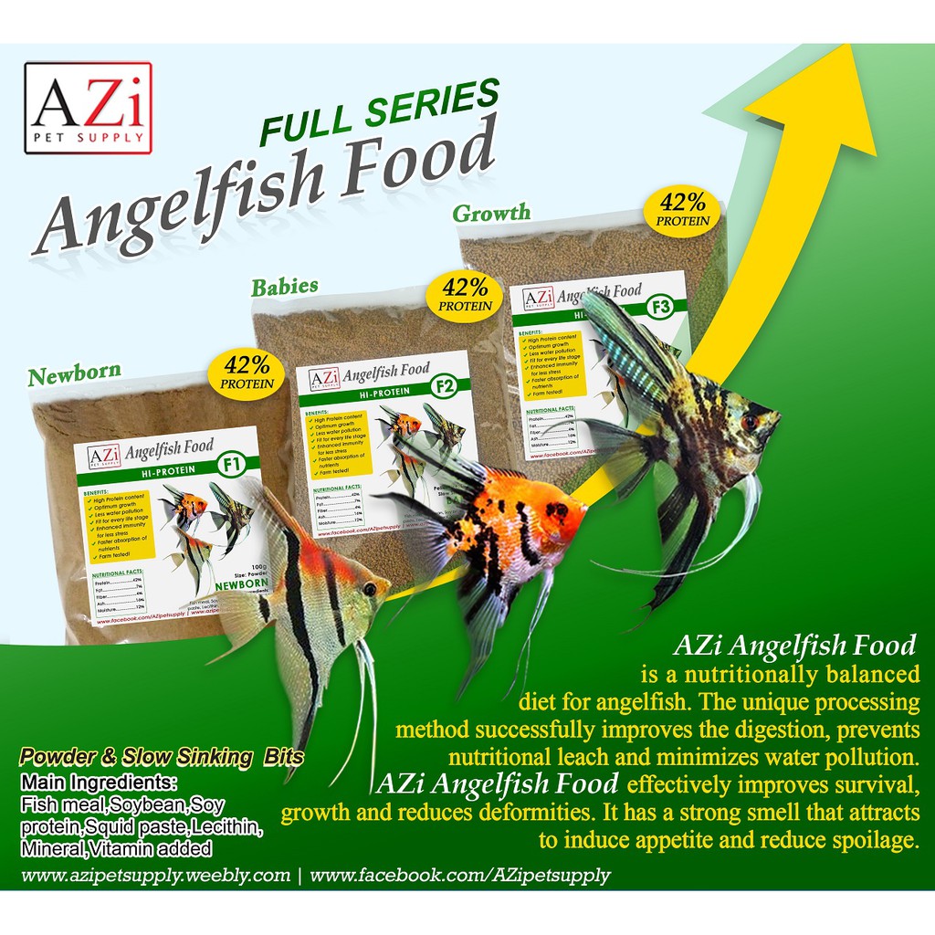AZi Angelfish Food (High Protein) Adult | Shopee Philippines