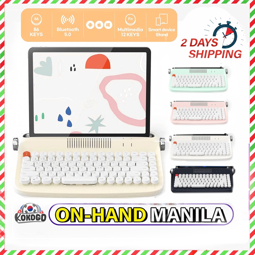 [ACTTO] Retro Mini Bluetooth Multipairing Keyboard B303 B503 5 colors ...