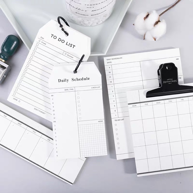 50 sheets Minimalist Business Memo Pad Planner | Shopee Philippines