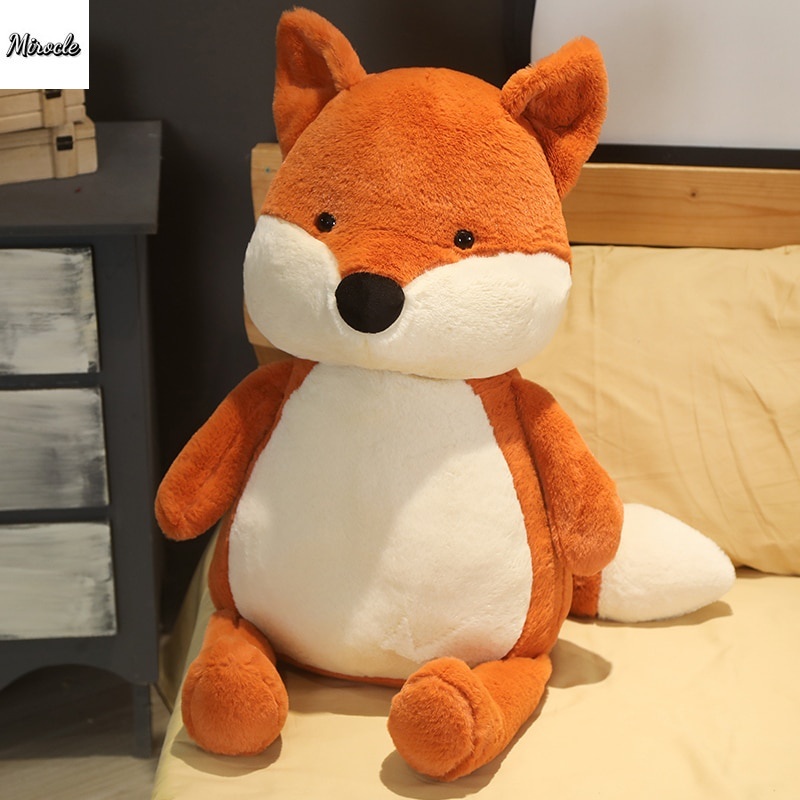 35/50/70/90cm Soft Fluffy Fox Plush Toy Cute Cartoon Animal Fox Stuffed ...