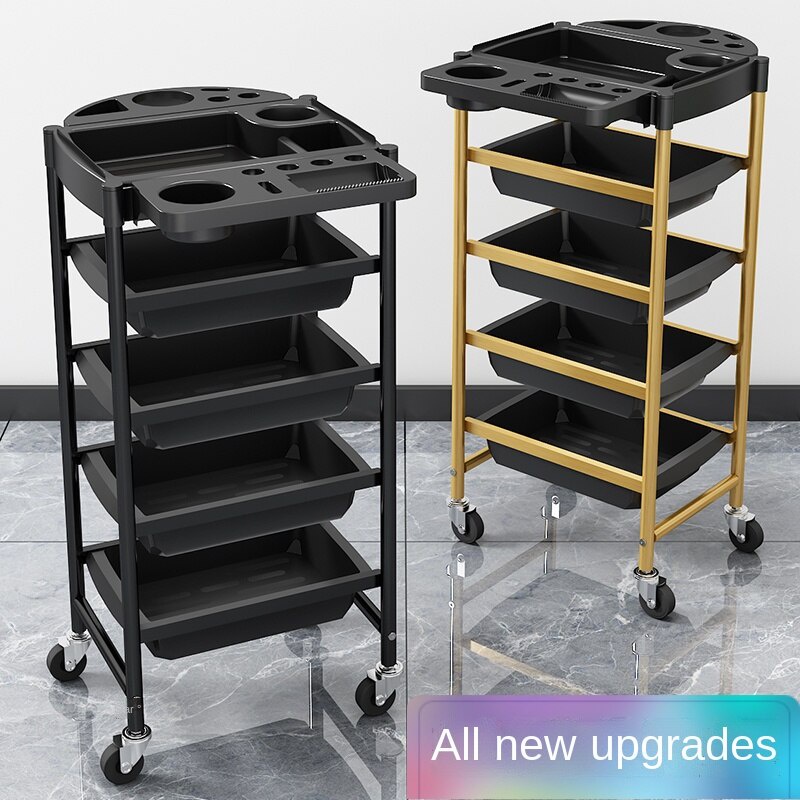 Beauty Trolley Hair Dyeing Cart Hair Salon Tool Cart Five-Layer Bar ...